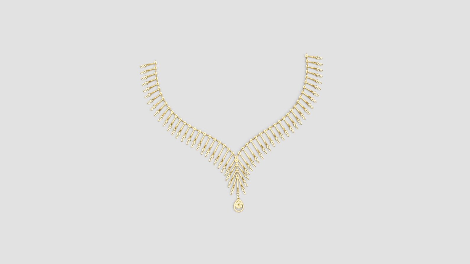 Royal Gold Necklace CAD Design | Designer Diamond Jewelry | High ...