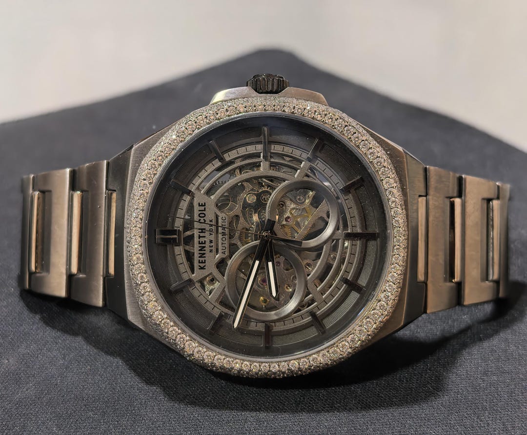 Fully Icedout Lab Grown Watch Silver With Lab Grown Bezal /luxury ...