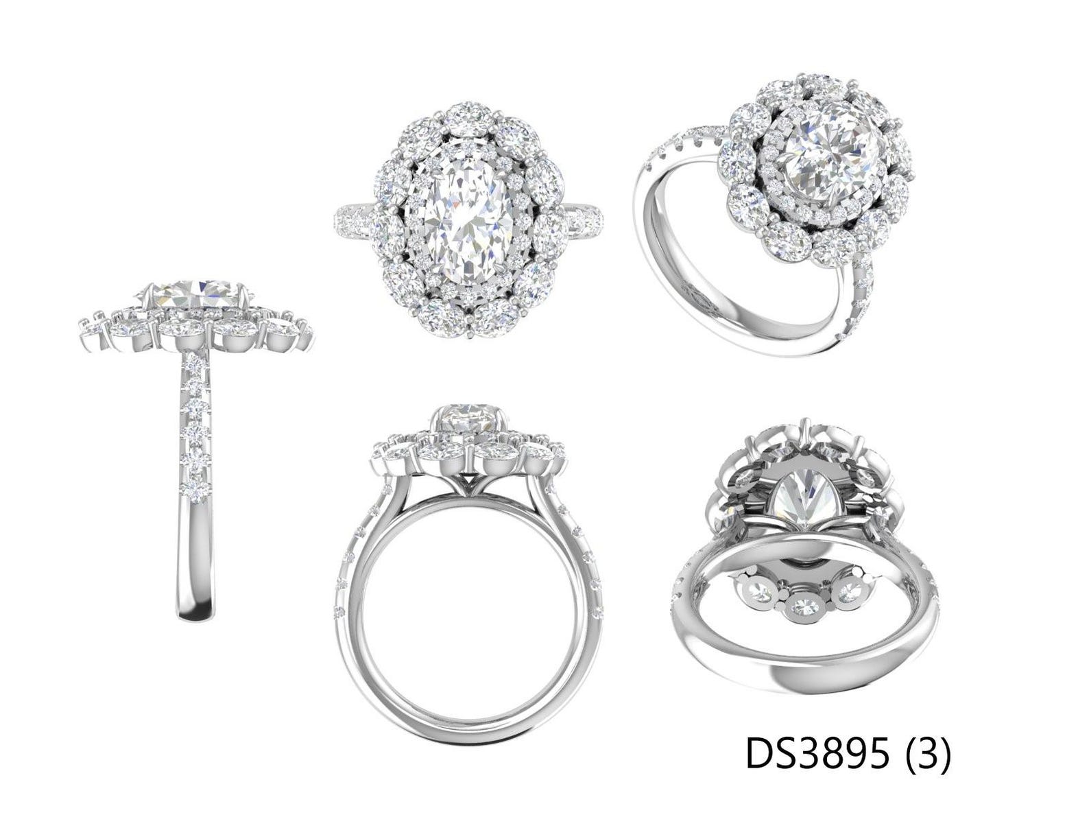 12 Rings Ring CAD Design Bundle | Luxury Ring Designs for Fine Jewelry ...