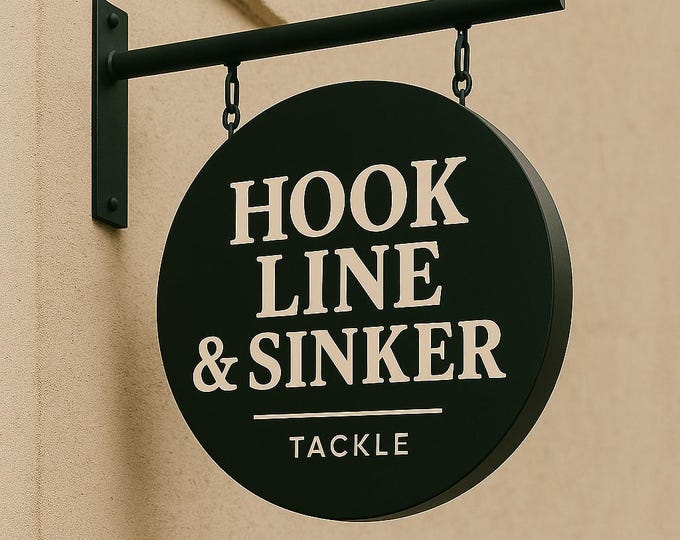 Custom Outdoor Metal Blade Sign – Double Sided Hanging Business Sign ...