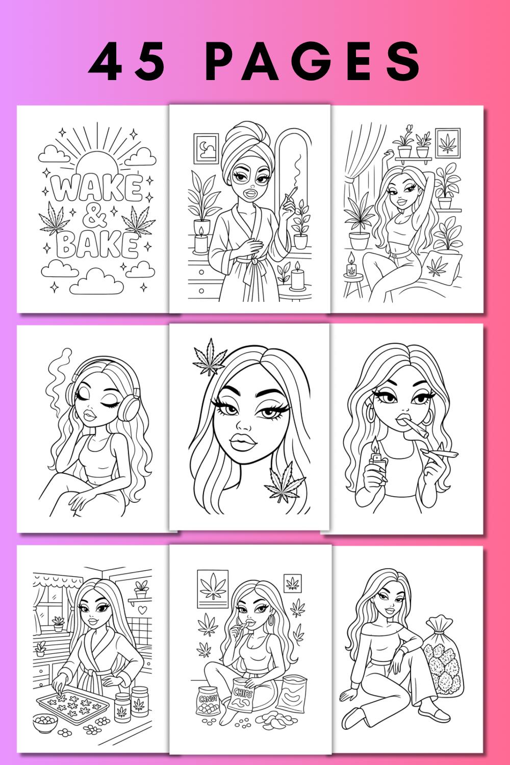 Stoner Coloring Book for Adults | Cute Girly Cozy Coloring Pages ...