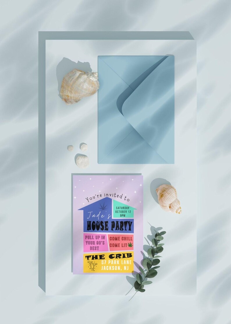 90s Party Invitation Template Editable in Canva | Funny Adult Birthday ...