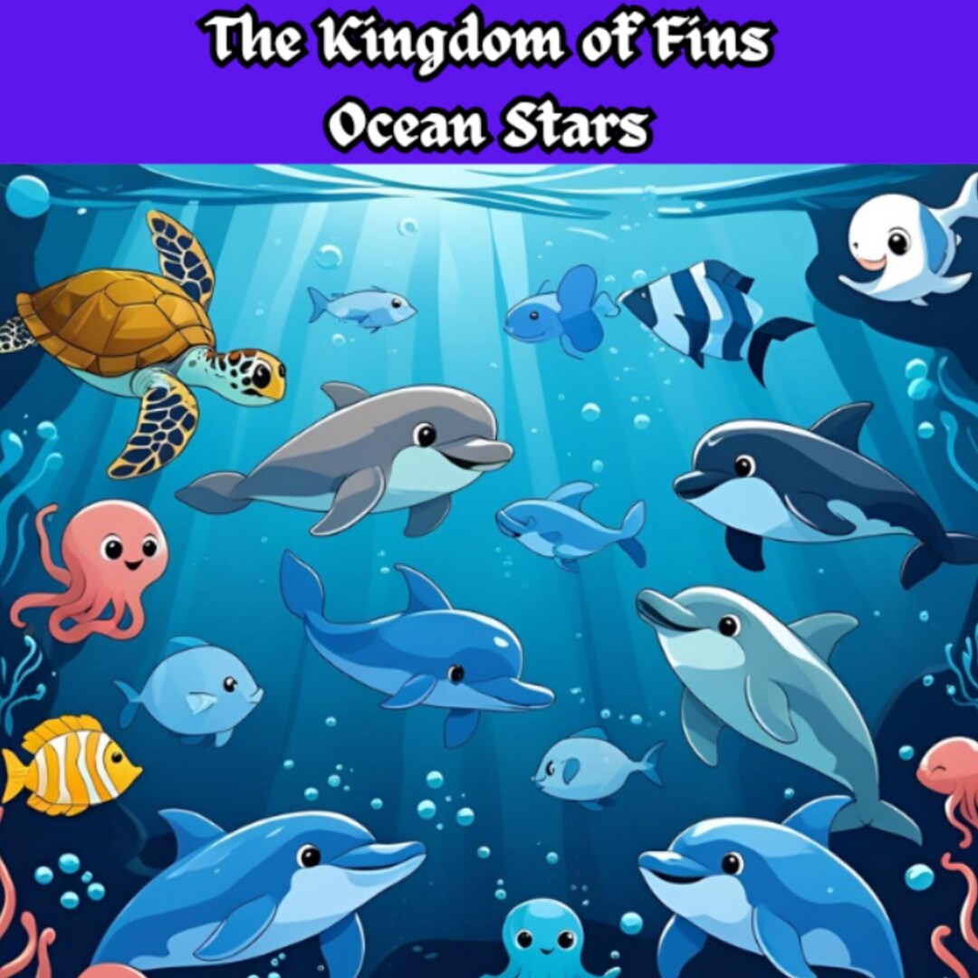 The Kingdom of Fins | Ocean Stars | Printable Coloring Book for Kids - Etsy
