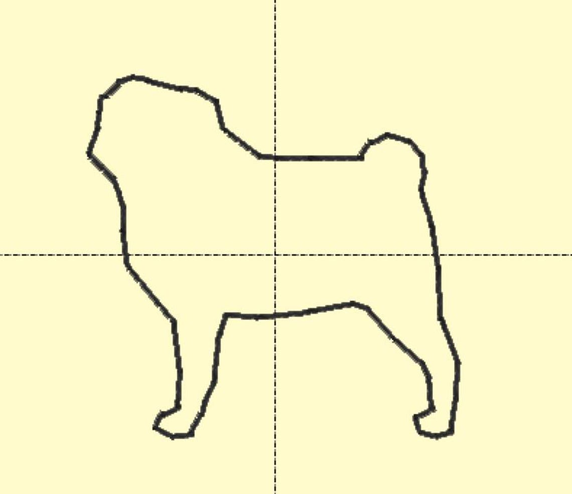 Pug Outline Embroidery File - Etsy
