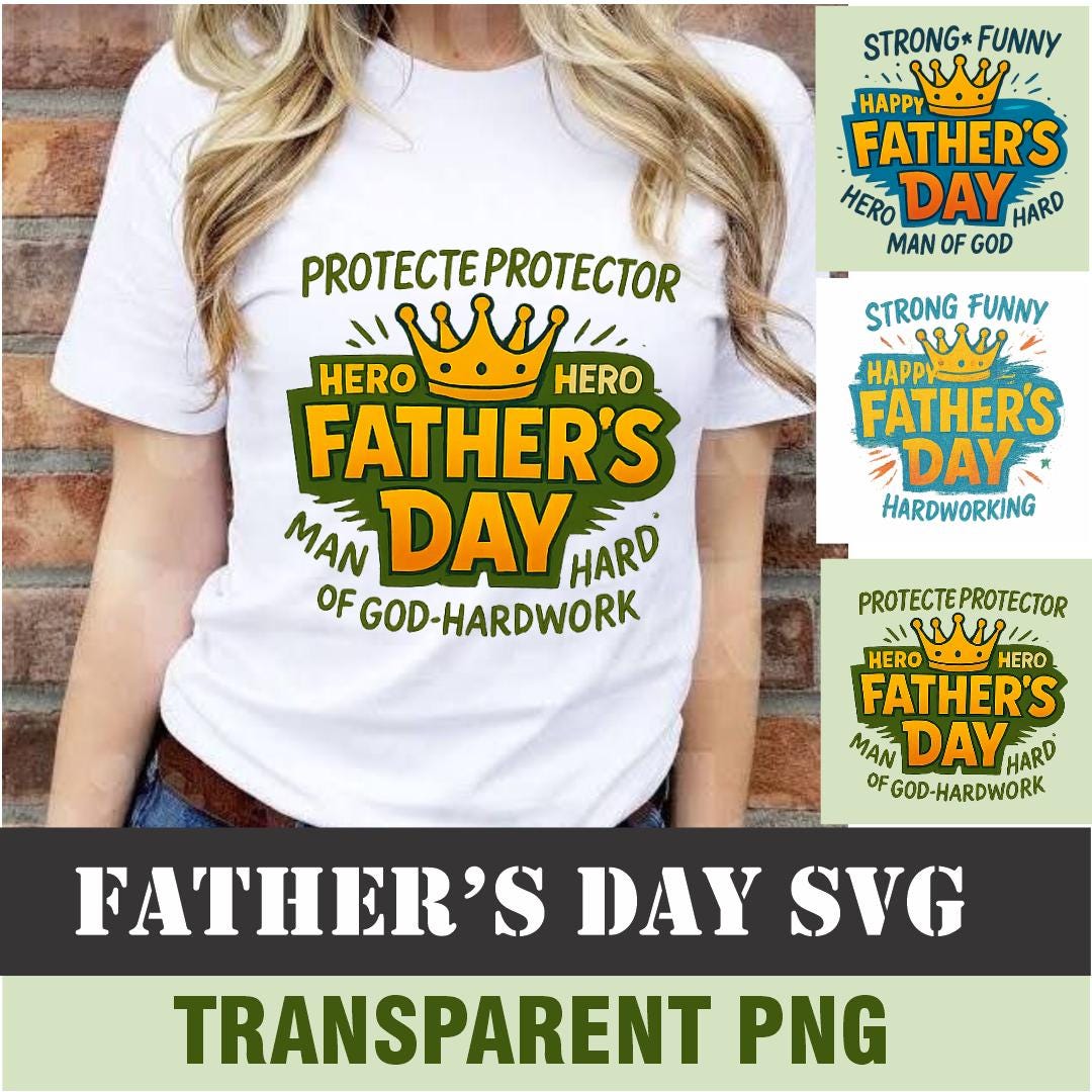 Happy Father's Day 3D PNG SVG - Etsy