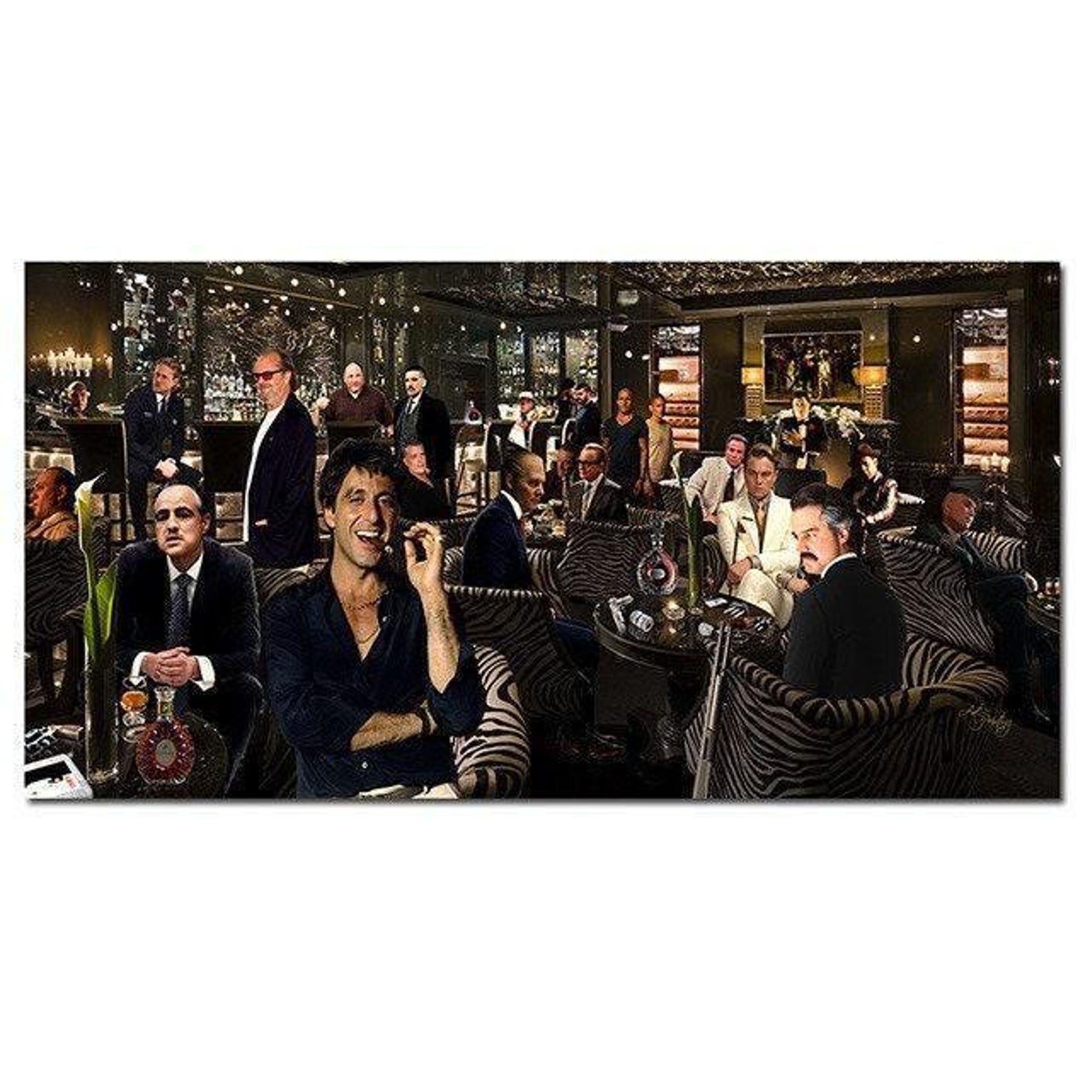 Movie Character Canvas Art: Wolf of Wall Street, Godfather, Peaky ...