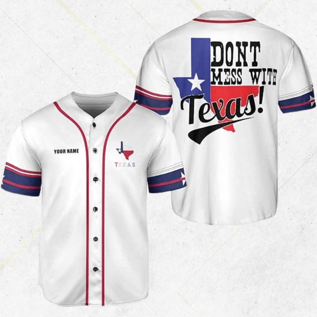 Texas Baseball Jersey: Custom Name, State Pride - Unisex - Etsy