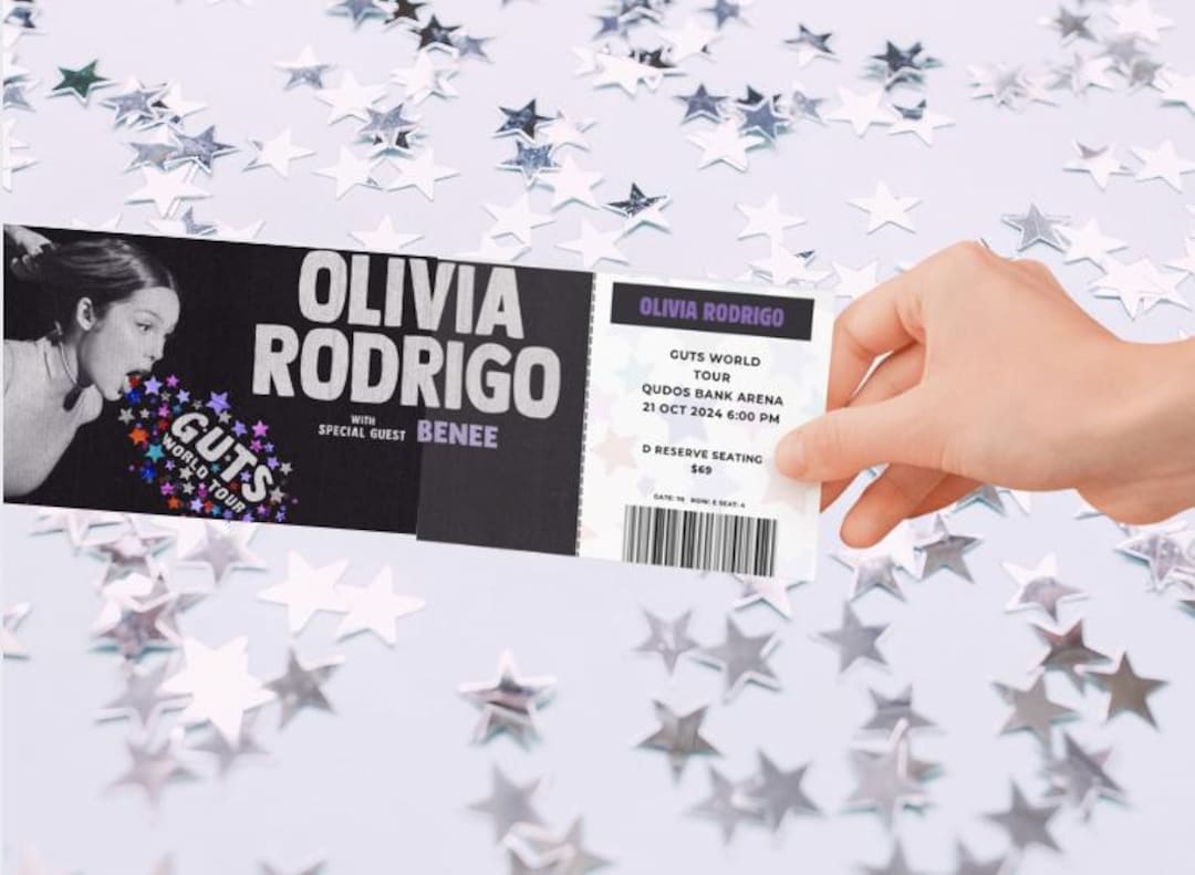 Olivia Rodrigo - Guts World Tour Ticket Souvenir - Etsy