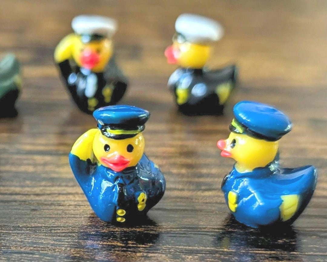 Mini Tribute Ducks Set of 5. Police, Army, Navy, Military Mini Ducks ...