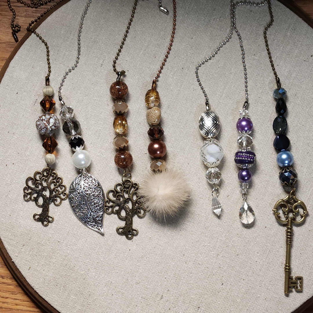 One-of-a-kind Ceiling Fan Pulls Made With Jesse James Beads - Etsy