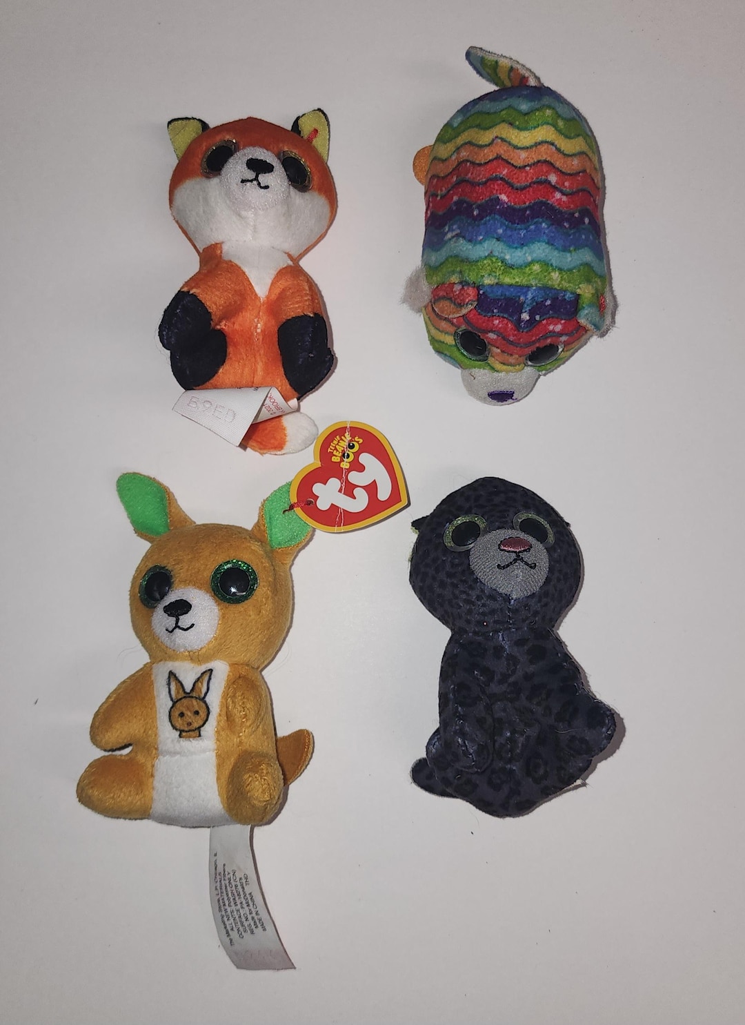 TY Teenie Beanie Boos Mcdonalds Lot of 4 Kipper, Slick, Dotson, Tiggy ...