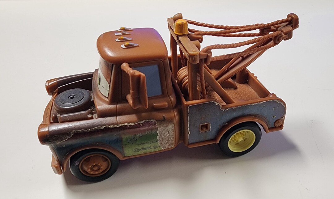 Disney PIXAR Cars Tow Mater Tow Truck Character Toy - Etsy