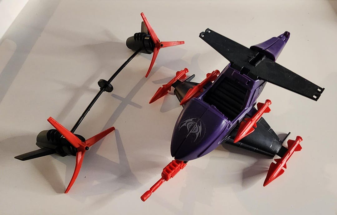 Vintage GI Joe Cobra Fang II Helicopter - Etsy