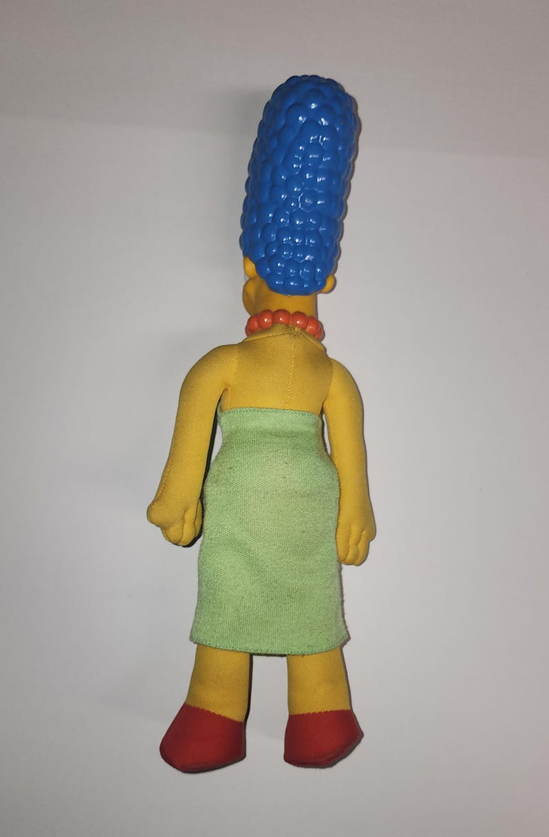 Vintage the Simpsons Marge Simpson Plush Doll Plastic Head 1990 11 ...