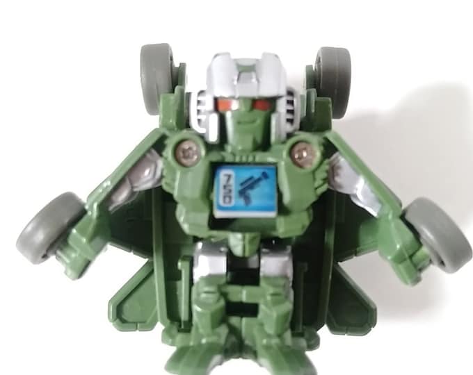 Hasbro Mini Bot Transformer Green Jet Airplane to Robot Tomy - Etsy