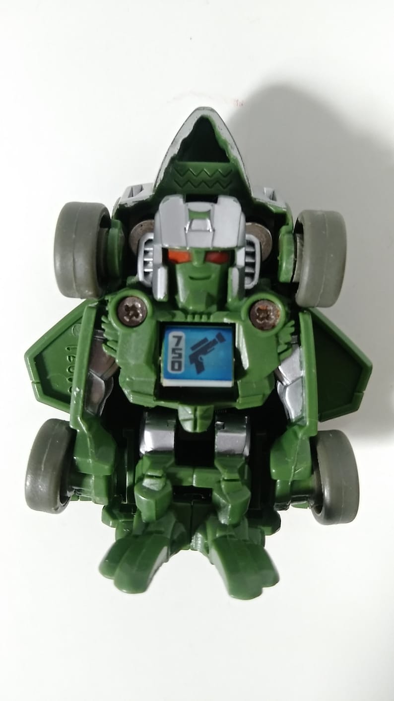 Hasbro Mini Bot Transformer Green Jet Airplane to Robot Tomy | Etsy
