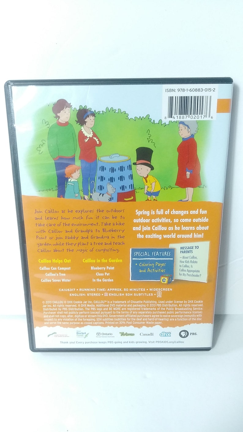 PBS Kids Caillou's Garden Adventures DVD - Etsy