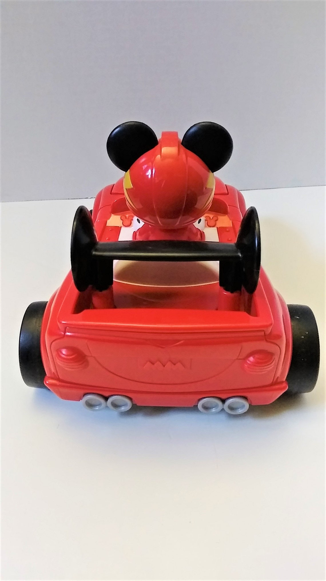 Disney Mickey Mouse Hot Rod 28 Roadster Race Car Red & Yellow | Etsy