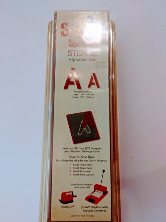 SIZZIX Sizzlits Alphabet Font Set35 Dies Stencil | Etsy