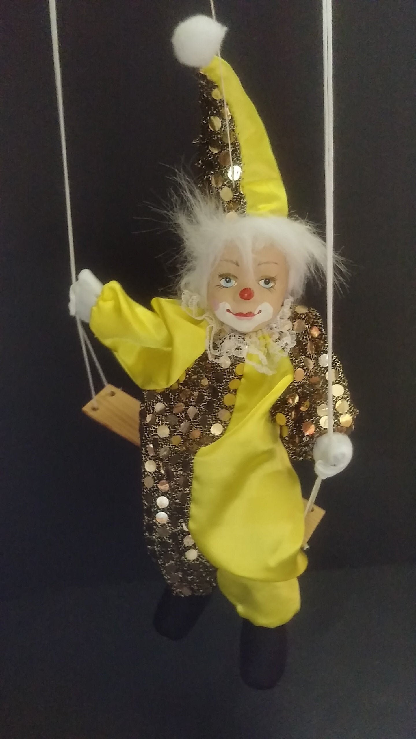 Vintage 6 Hard Plastic Face Mardi Gras Renaissance Clown Jester Art ...