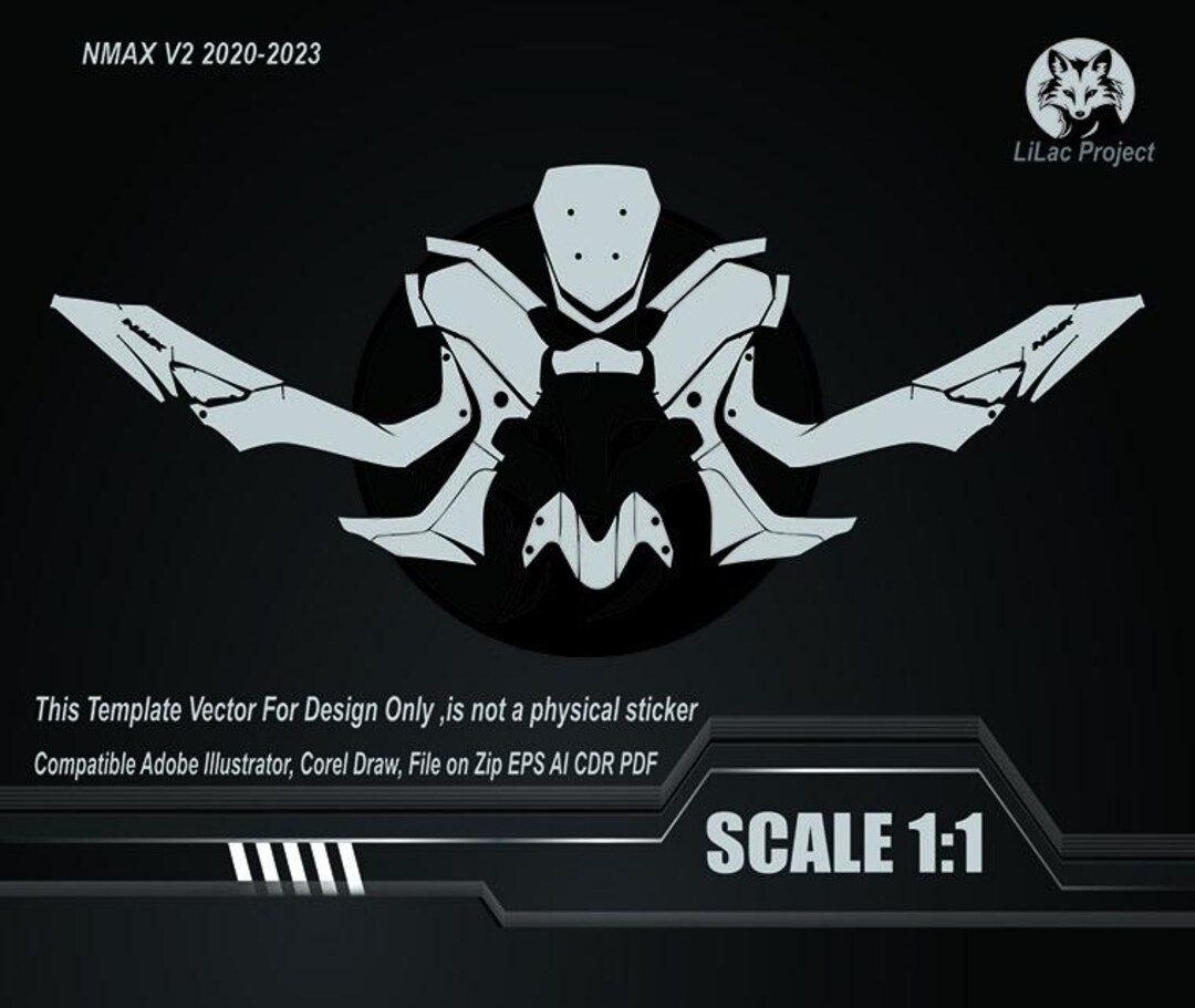 Yamaha Nmax V2 2020 - 2023 Template Vector(digital Product) - Etsy