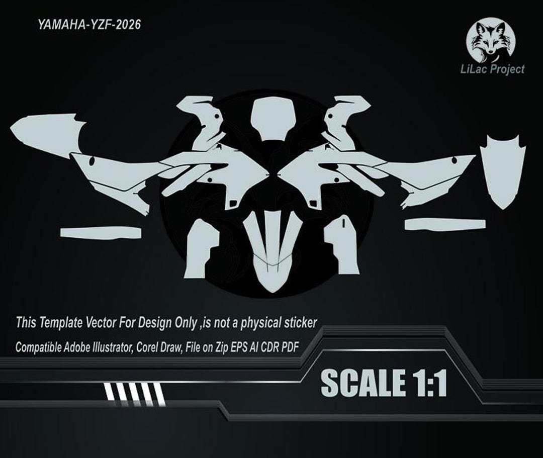 Yamaha YZF 2026 Template Vector (digital Product) - Etsy UK