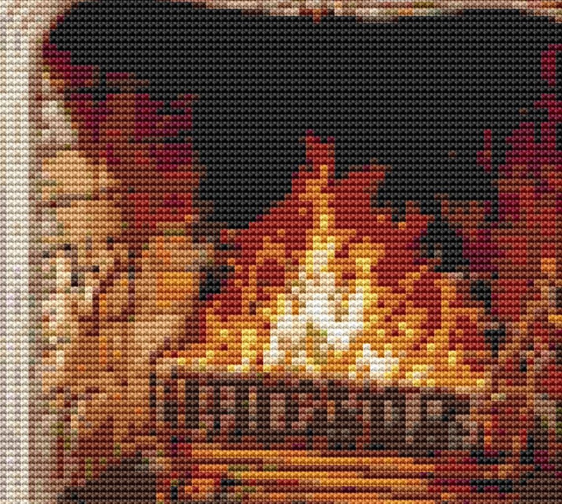 Victorian Christmas 7 Cross Stitch Pattern | Elegant Holiday Embroidery ...