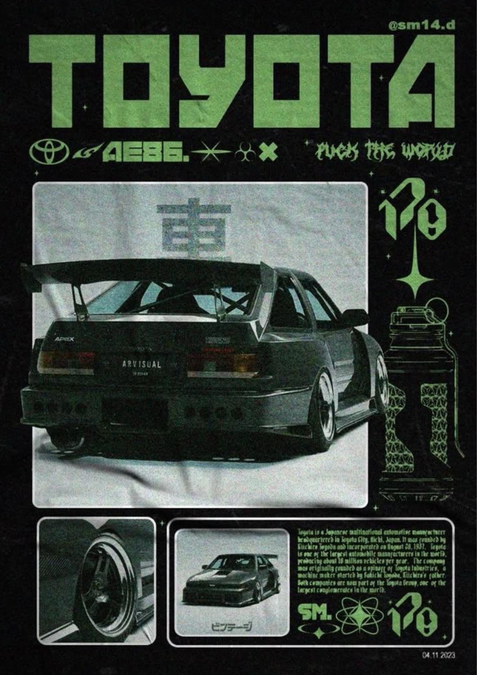 Toyota Digital Poster - Etsy