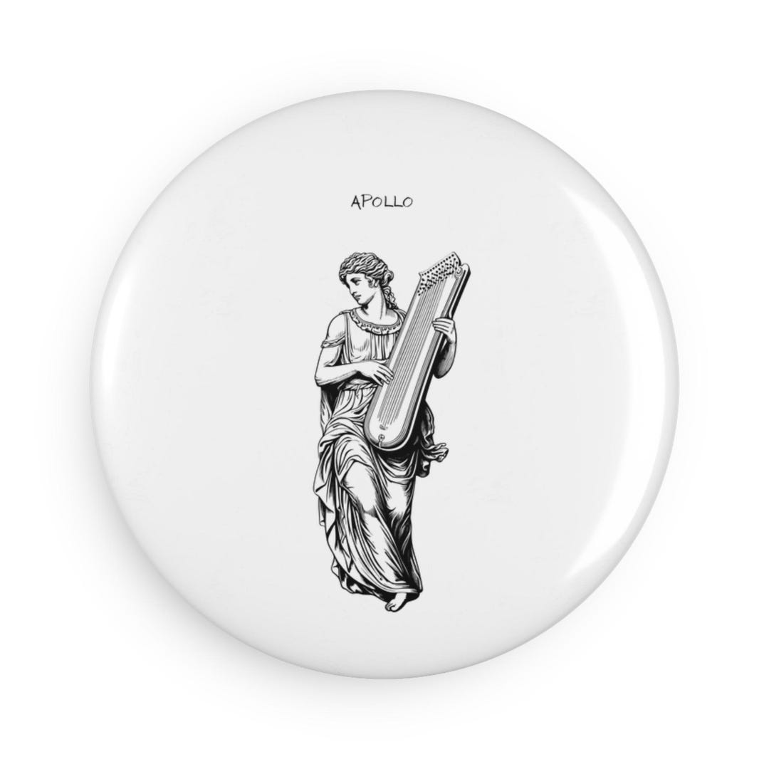 Vintage Apollo Button Magnet, Greek God Decor - Etsy Canada