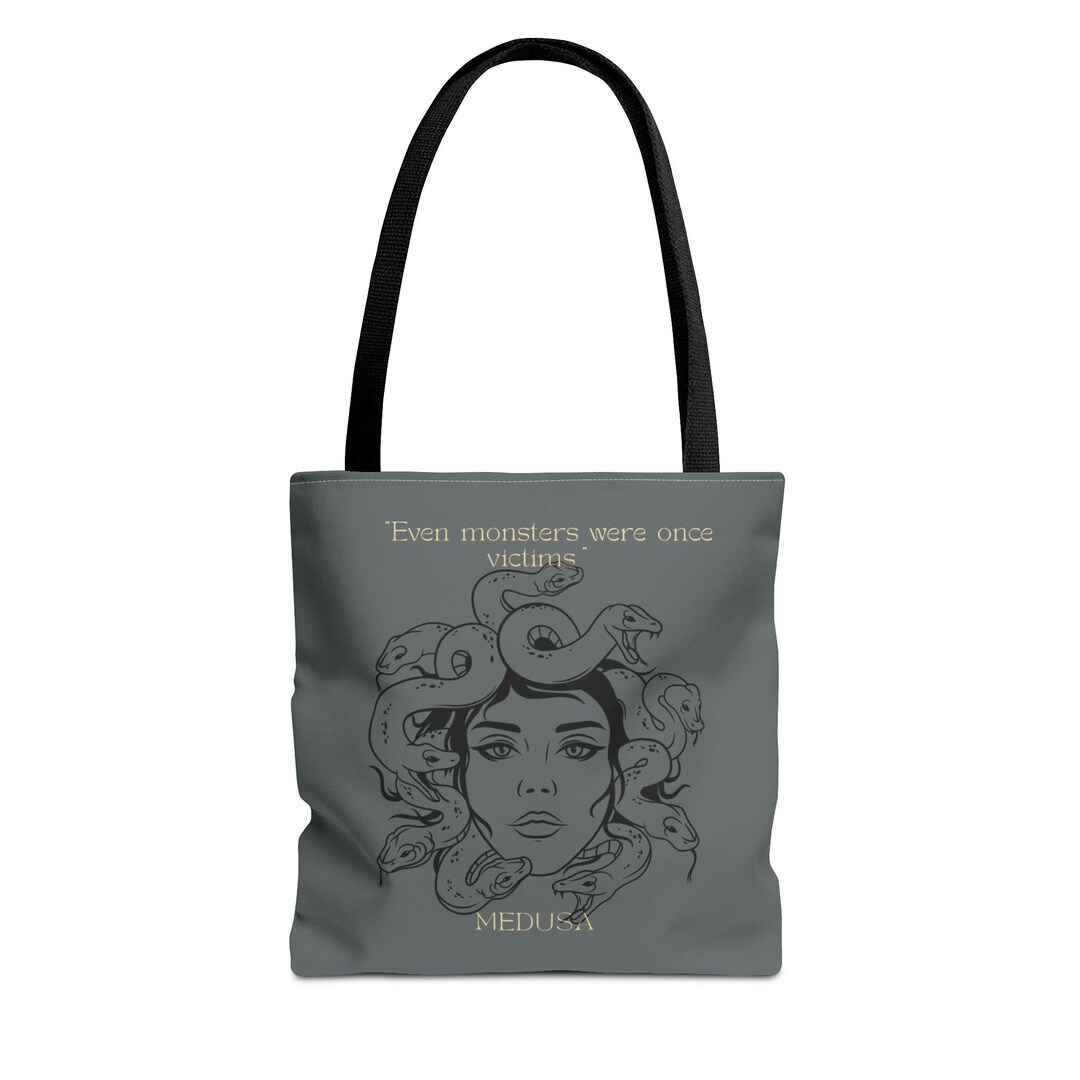 Medusa-inspired Tote Bag - Mythical Art AOP, Unique Gift for Medusa ...