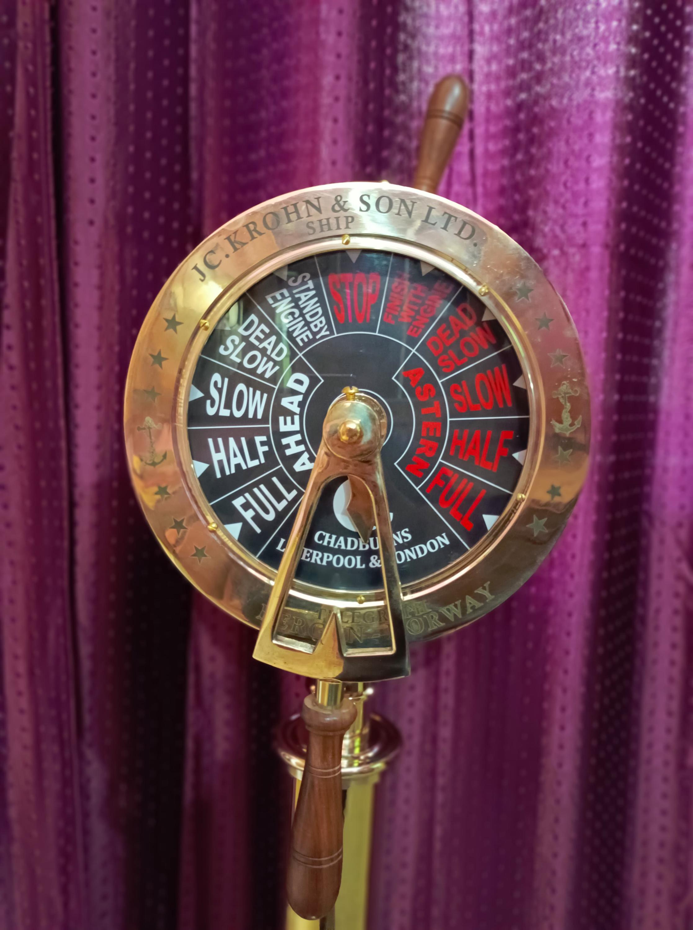 43" Brass Ship Engine Telegraph: Working Nautical Decor - Etsy