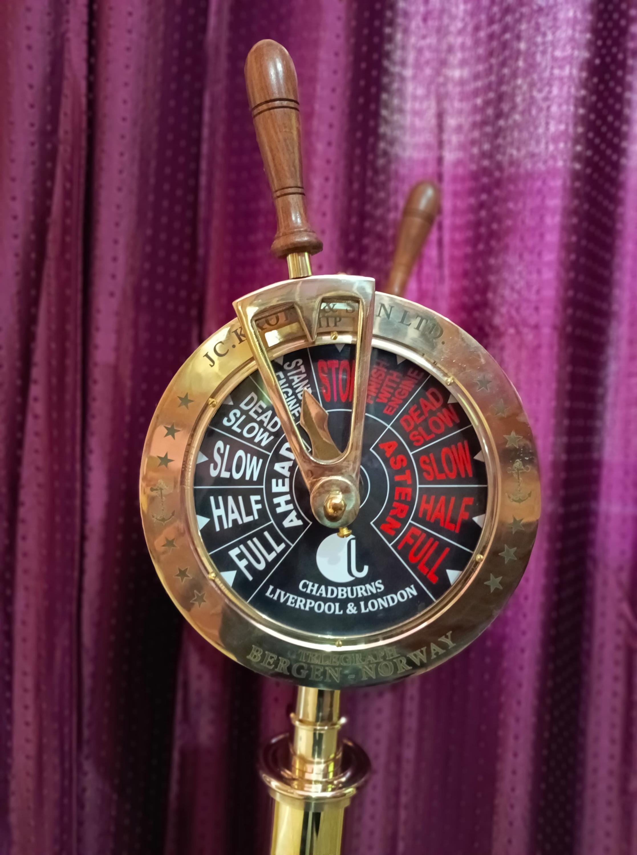 43" Brass Ship Engine Telegraph: Working Nautical Decor - Etsy
