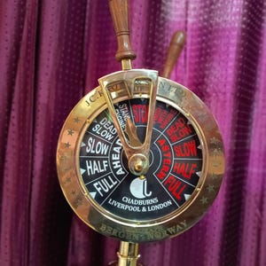 43" Brass Ship Engine Telegraph: Working Nautical Decor - Etsy