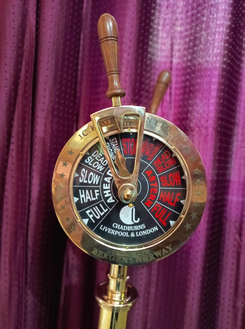 43" Brass Ship Engine Telegraph: Working Nautical Decor - Etsy