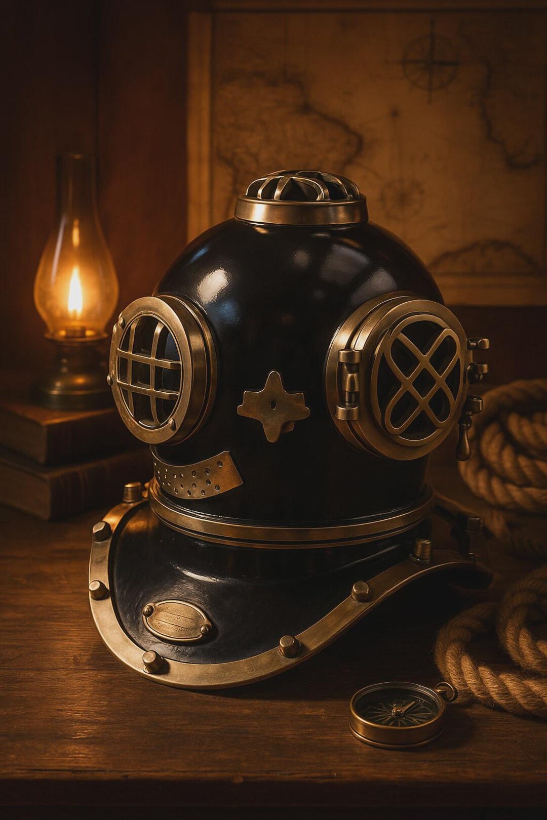 18” Mark V Diver’s Helmet Replica – Nautical Home Decor Piece ...