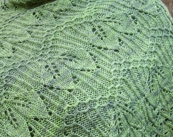 Leaf Shawl Pattern - Etsy
