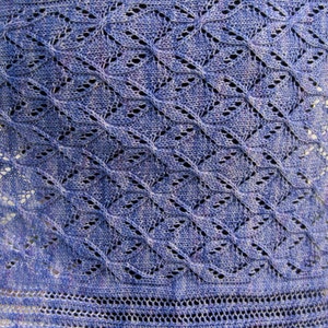 Knit Shawl Pattern: Cable Lace Snowflake Shawl Knitting Pattern - Etsy