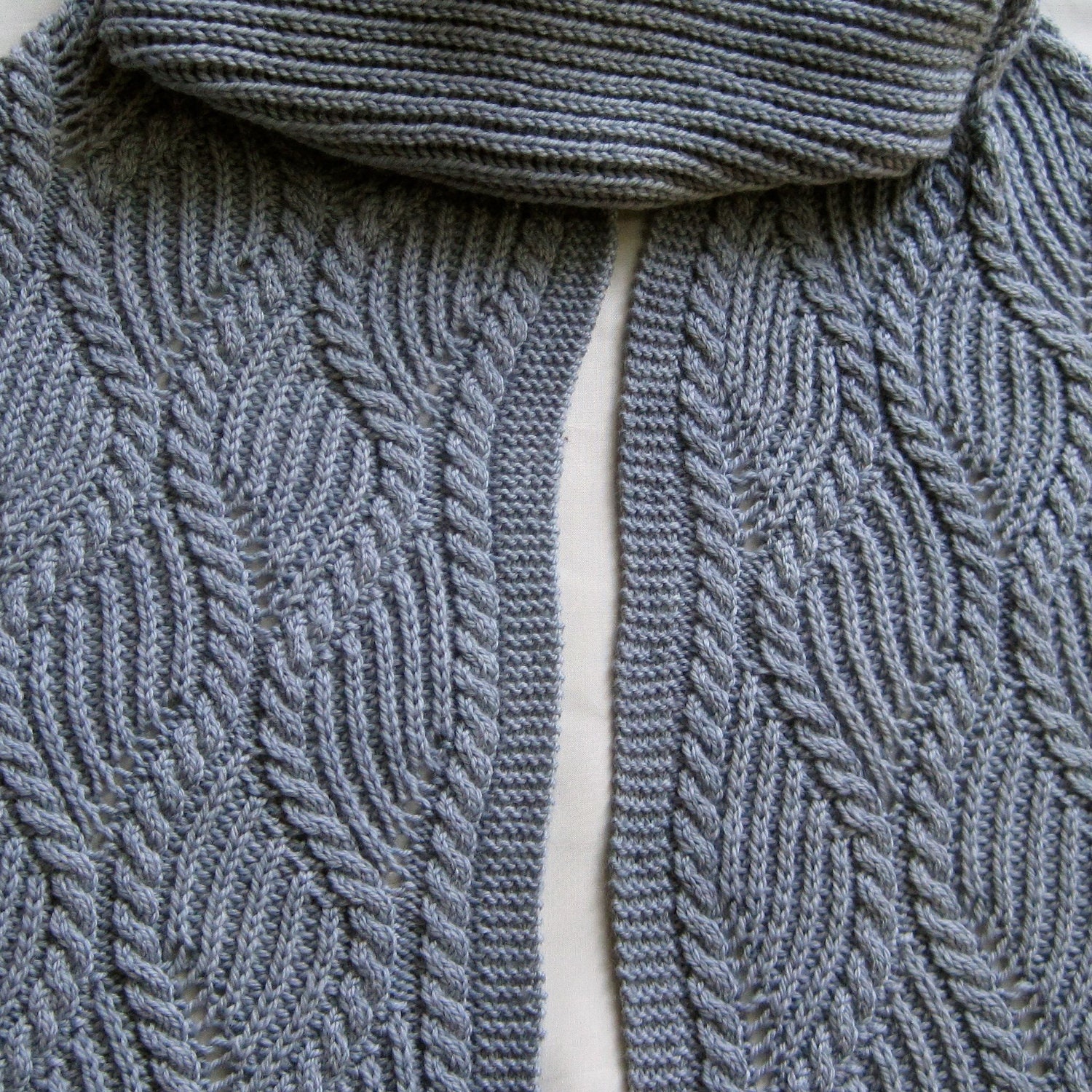 Brioche & Cable Knit Scarf Pattern: Advanced Level (PDF Pattern) - Etsy