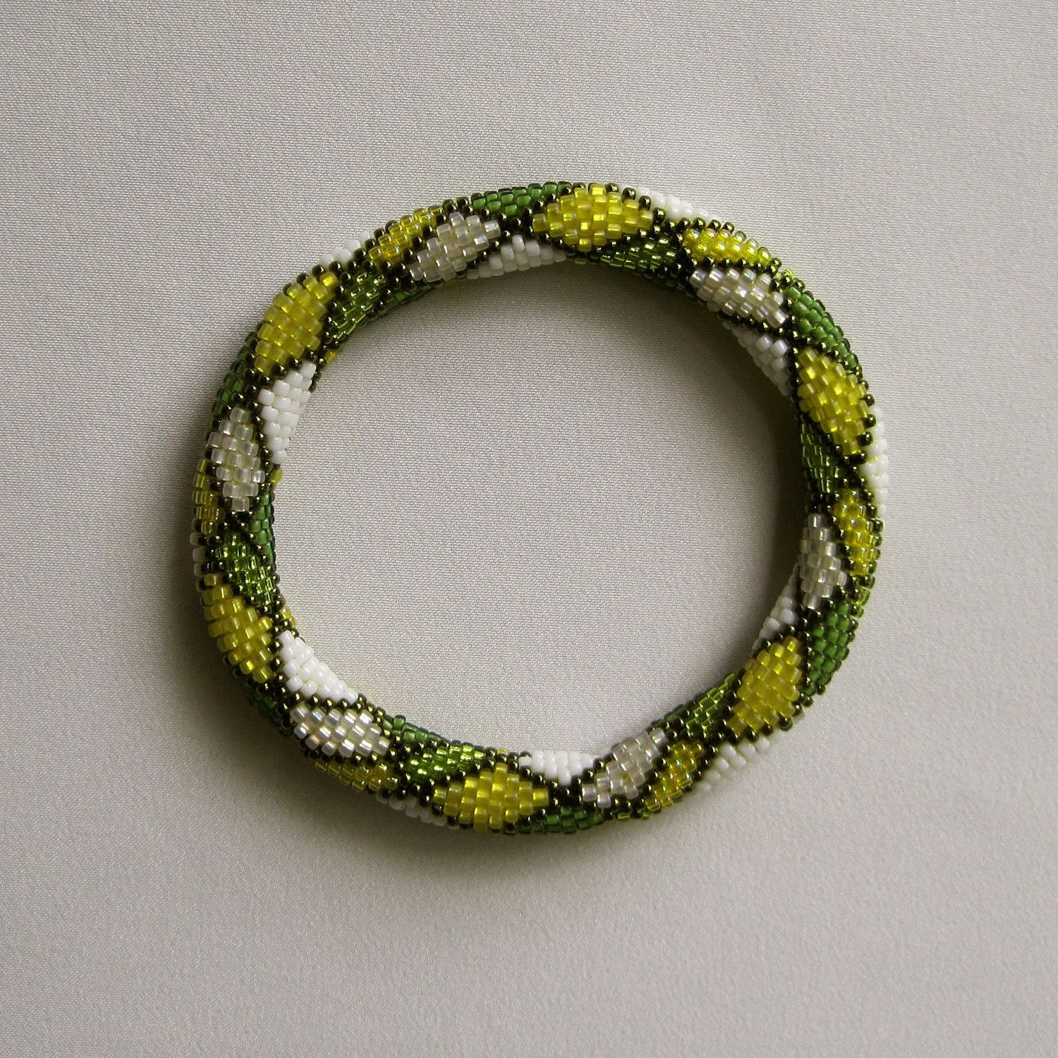 Bead Crochet Pattern: Tartan Plaid Bead Crochet Bangle Pattern - Etsy