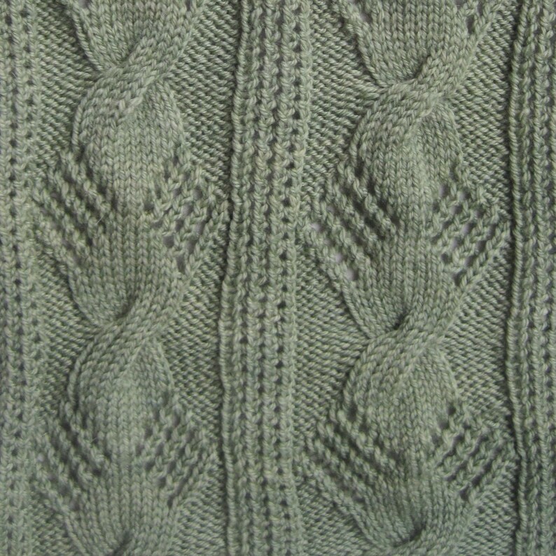 Baltimore Cable Knit Scarf Pattern: Intermediate Mesh Lace (PDF Pattern ...