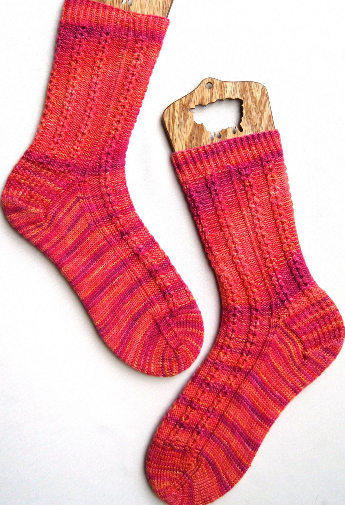 knit-sock-pattern-honeycomb-ribbed-sock-knitting-pattern-etsy
