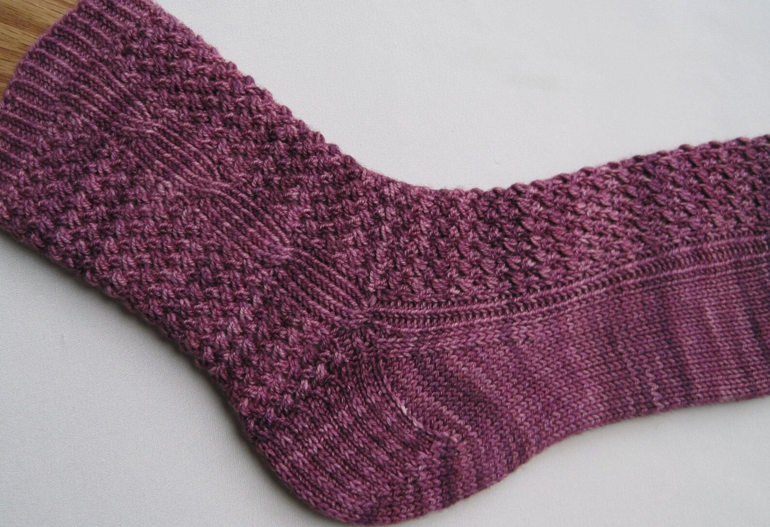 Knit Sock Pattern: Twisted Mesh and Side Cable Knitted Sock Pattern - Etsy