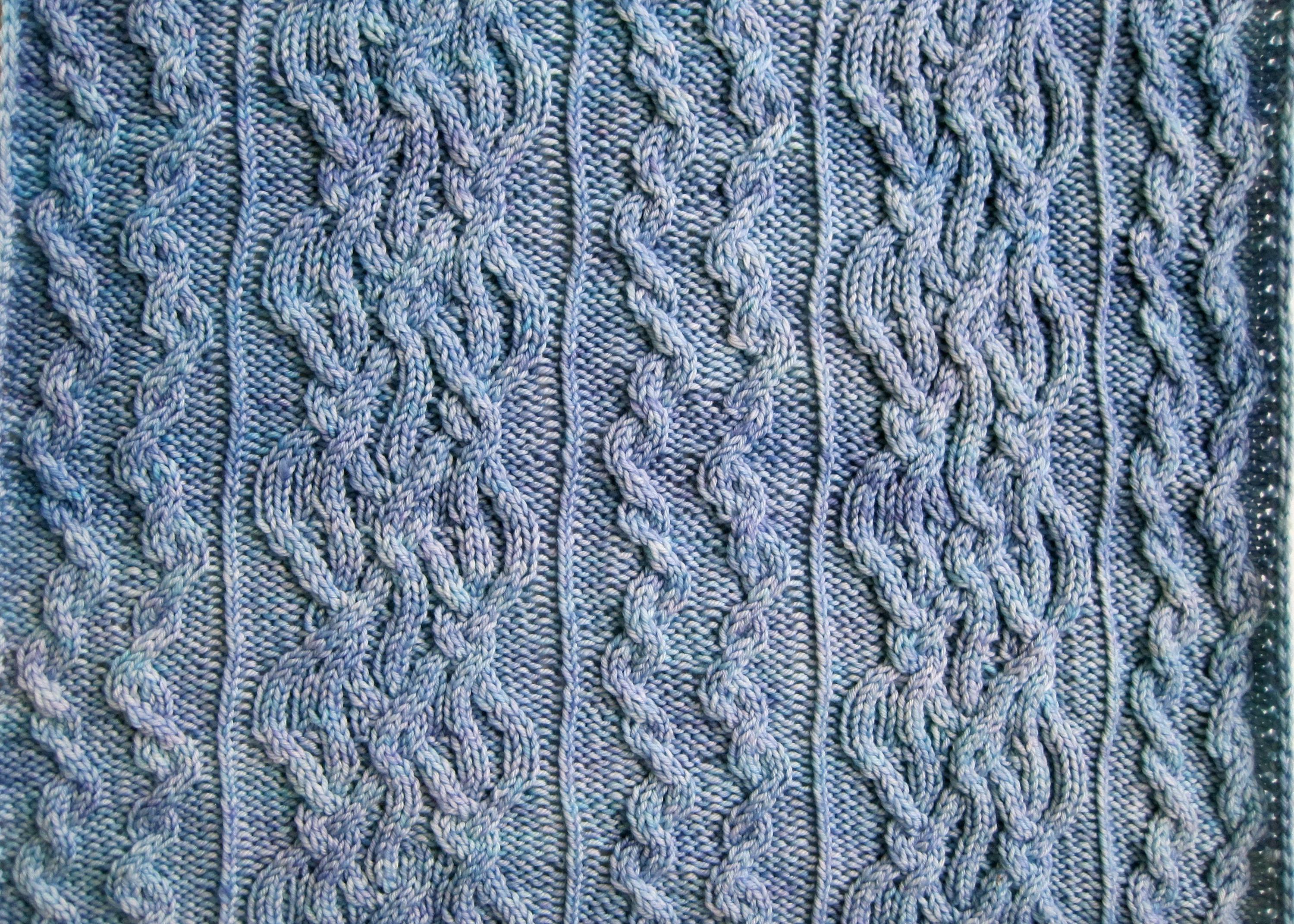 Hillsborough Cabled Knit Shawl Pattern (PDF) - Etsy