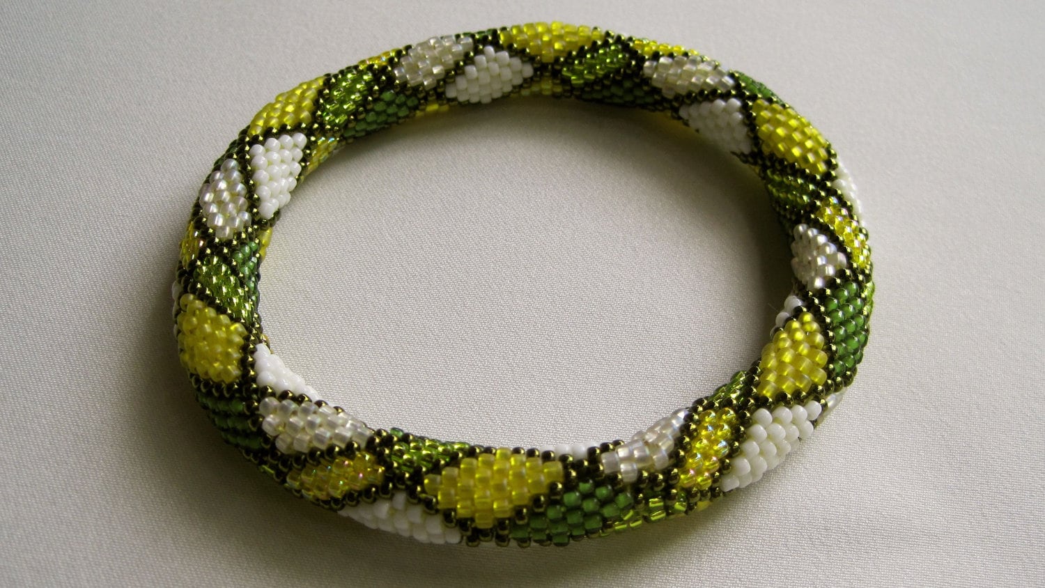 Bead Crochet Pattern: Tartan Plaid Bead Crochet Bangle Pattern - Etsy