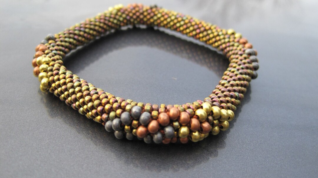 Bead Crochet Pattern: Overlapping Diamonds Squared Crochet Pattern - Etsy