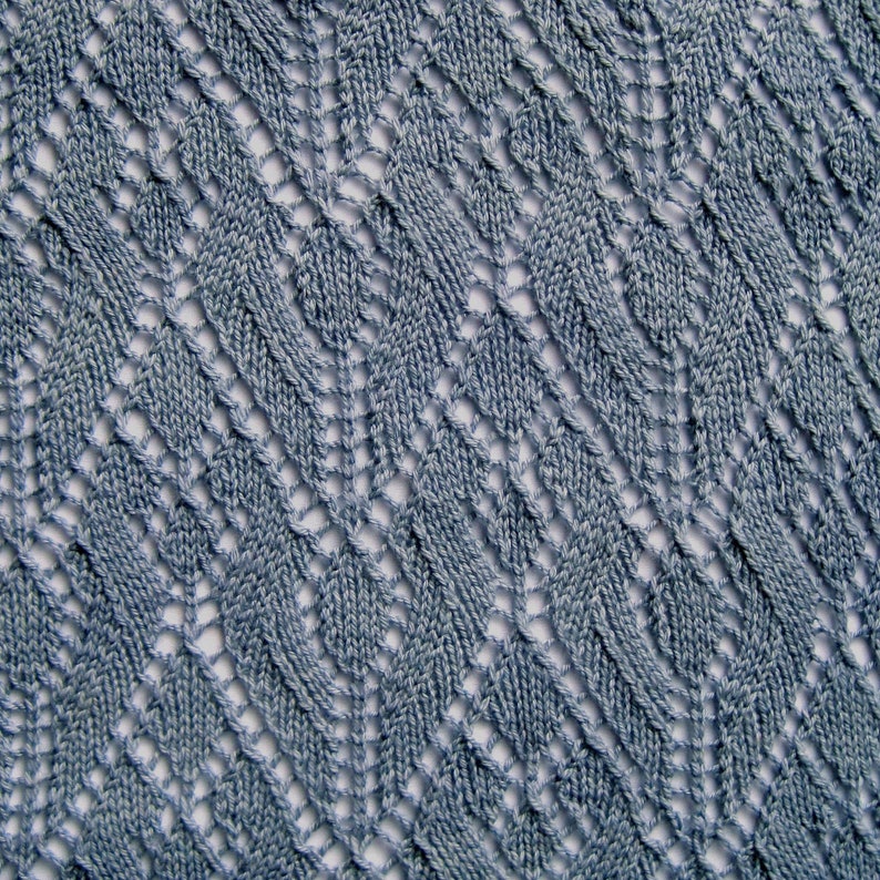 Knit Wrap Pattern: Ivy Lace Shawl Knitting Pattern - Etsy