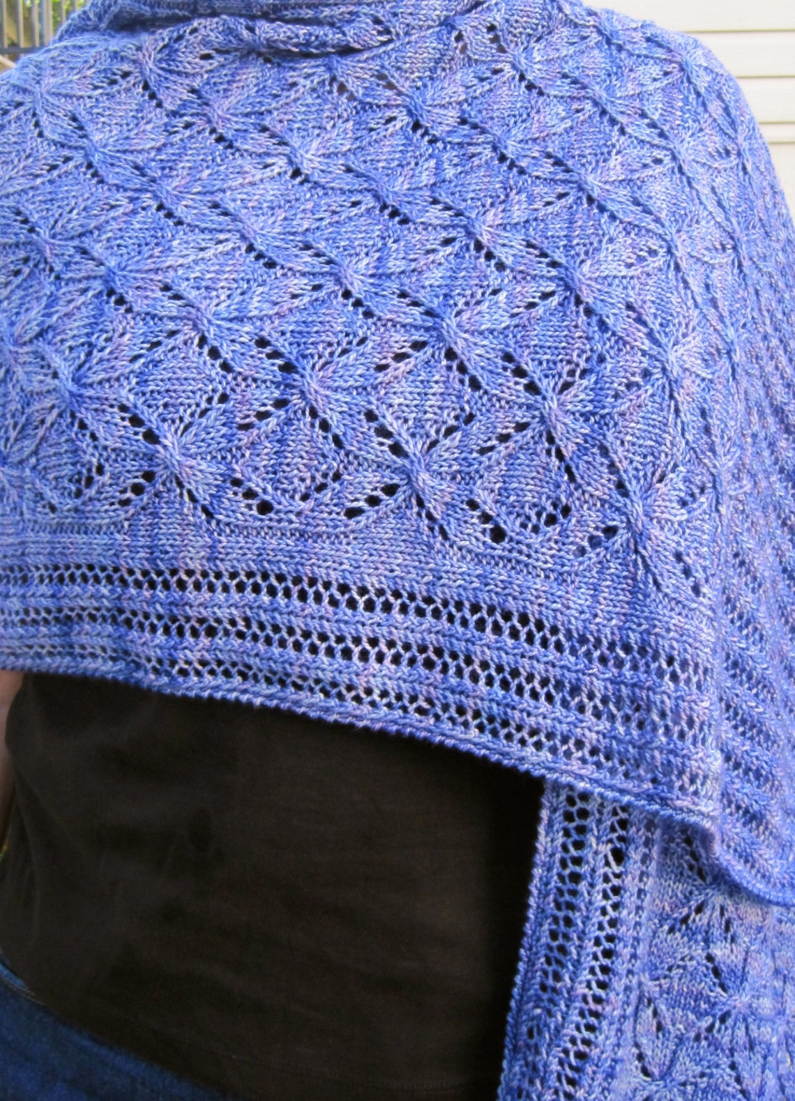Knit Shawl Pattern: Cable Lace Snowflake Shawl Knitting - Etsy