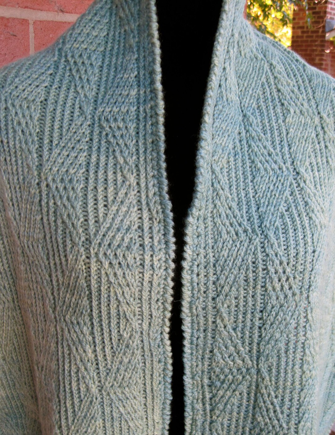 Mandelbrot Twisted Knit Shawl Pattern (PDF) - Etsy