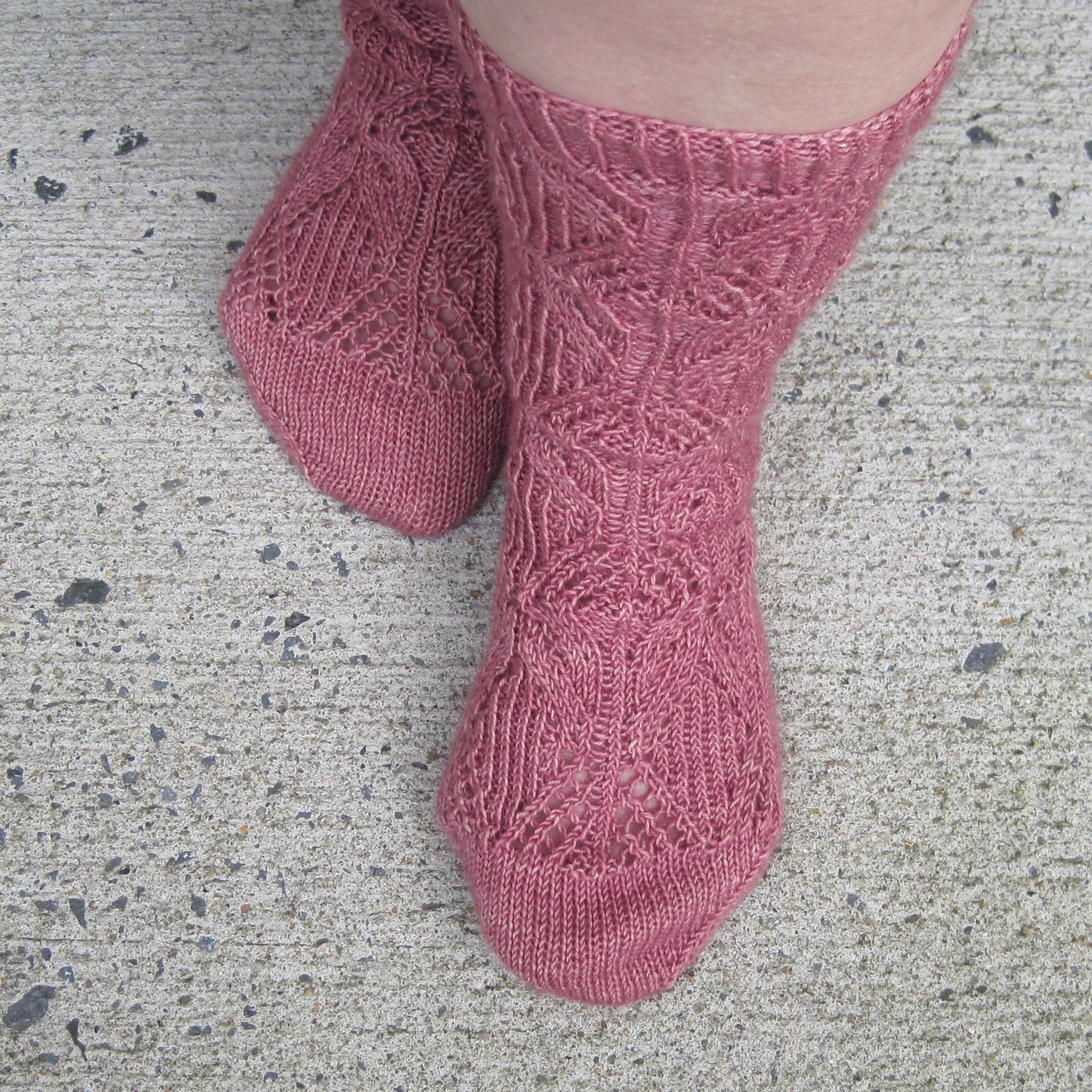 Knit Lace Sock Pattern: Aran Style (PDF Pattern) - Etsy