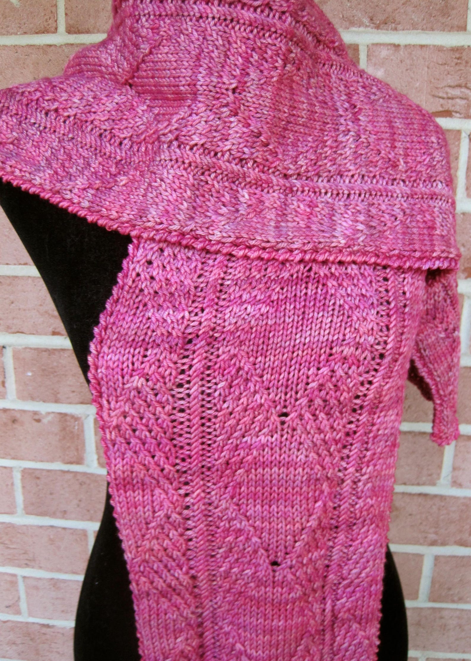 Knit Twist Stitch Scarf Pattern: Geometric Design (PDF Pattern) - Etsy